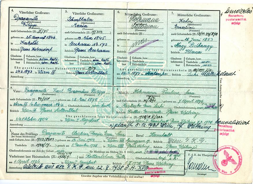 Classification as Jew or Mischling | +++ German ++ Propaganda